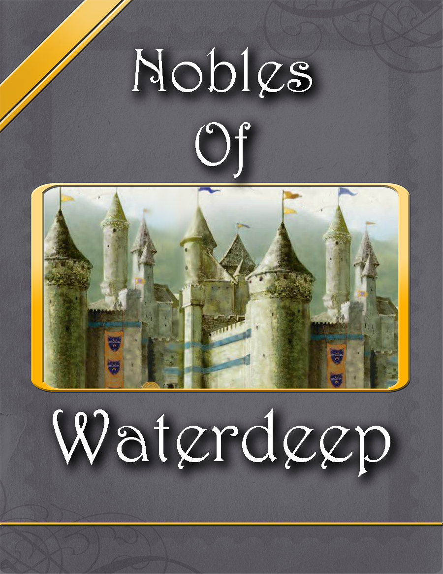 Nobles of Waterdeep Spreadsheet - Dungeon Masters Guild | DriveThruRPG