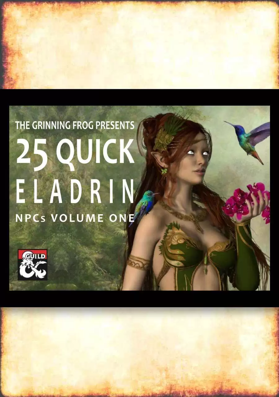 25 Quick Eladrin NPCs - Dungeon Masters Guild | DriveThruRPG