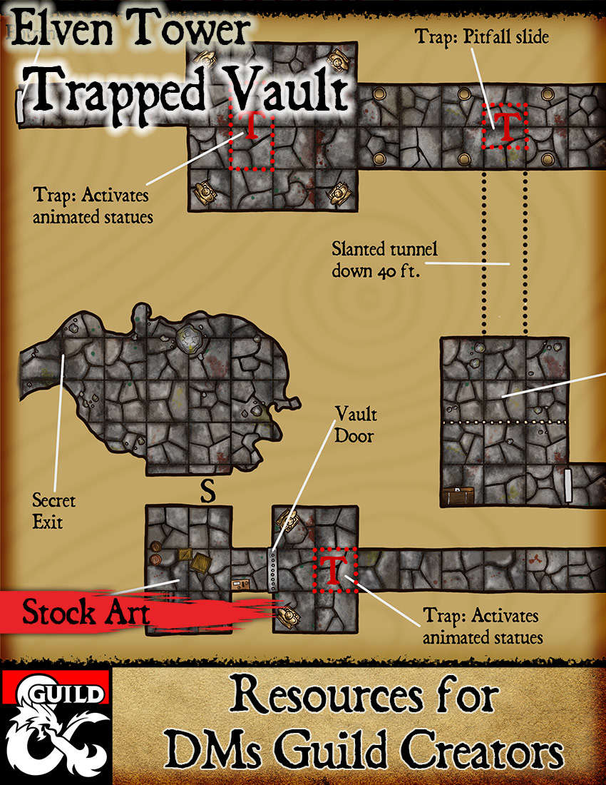 Trapped Vault - Stock Art - Dungeon Masters Guild | DriveThruRPG