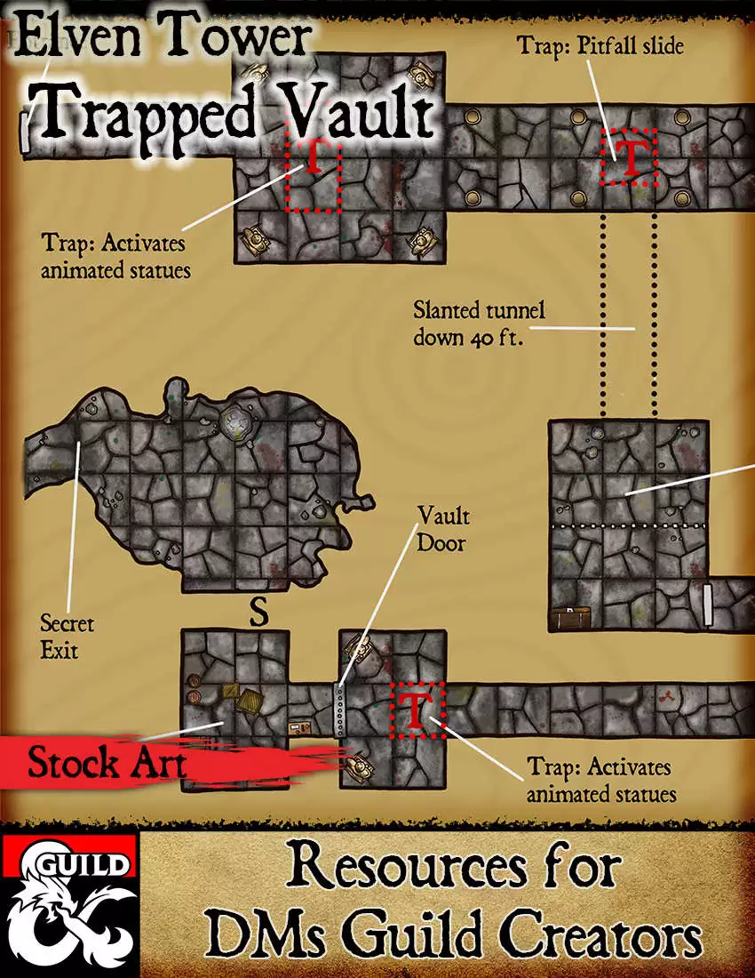 Trapped Vault - Stock Art - Dungeon Masters Guild | DriveThruRPG