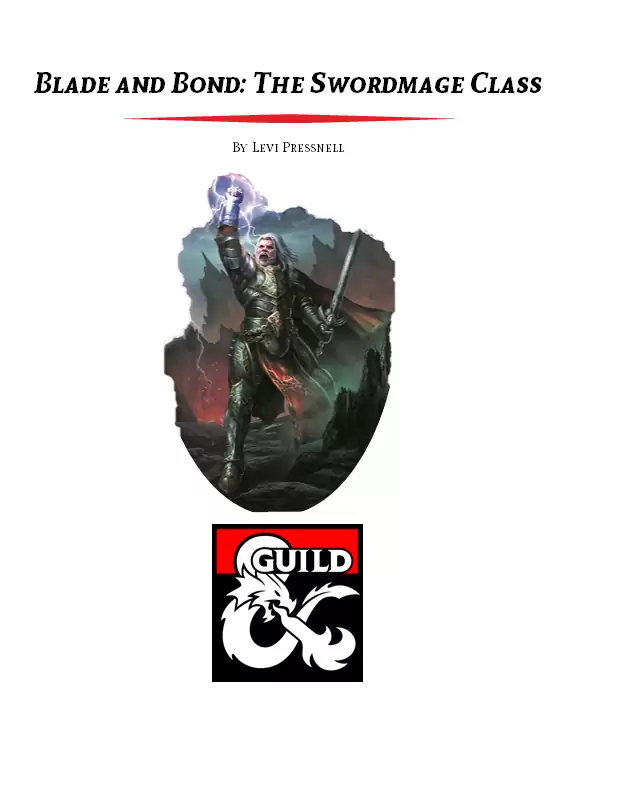 Blade and Bond: The Swordmage Class (5e) - Dungeon Masters Guild ...