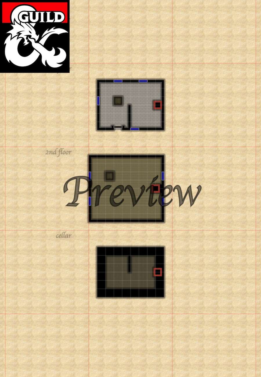 MKII Commoner's house 1 - Dungeon Masters Guild | DriveThruRPG