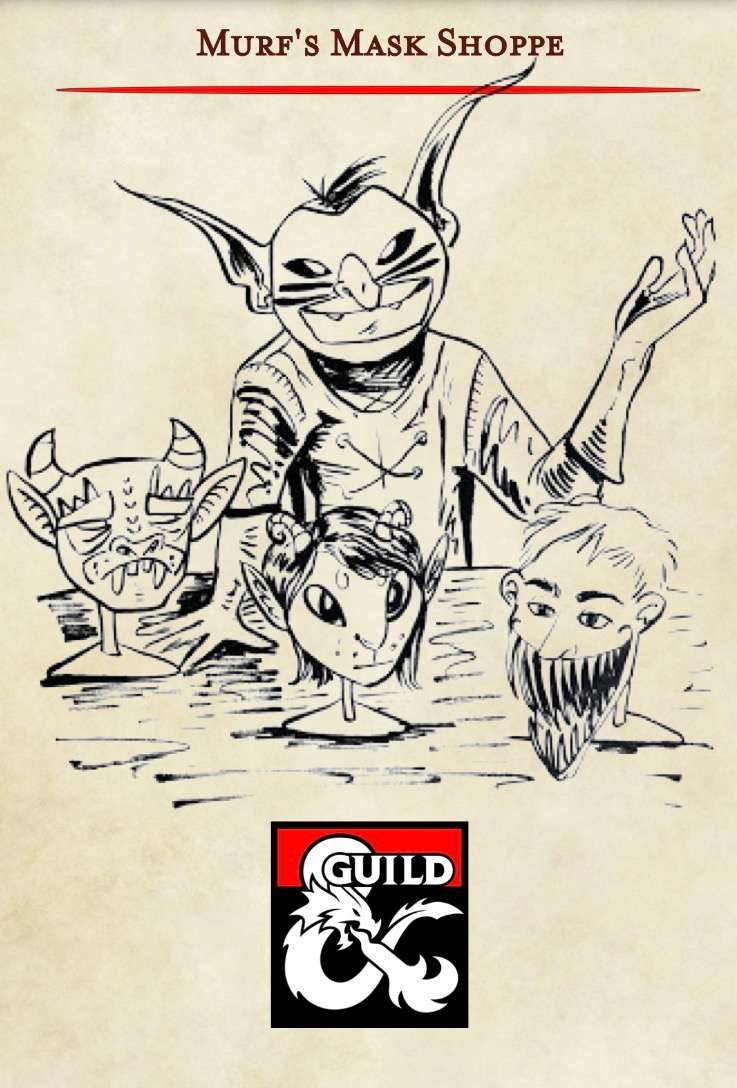 Murf's Mask Shoppe - Dungeon Masters Guild | DriveThruRPG