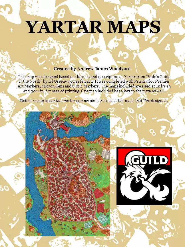 Yartar High Resolution Map - Dungeon Masters Guild | DriveThruRPG