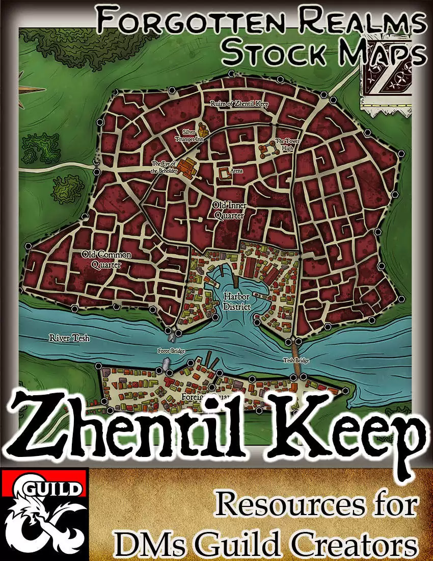 Zhentil Keep - Forgotten Realms Stock Maps - Dungeon Masters Guild ...