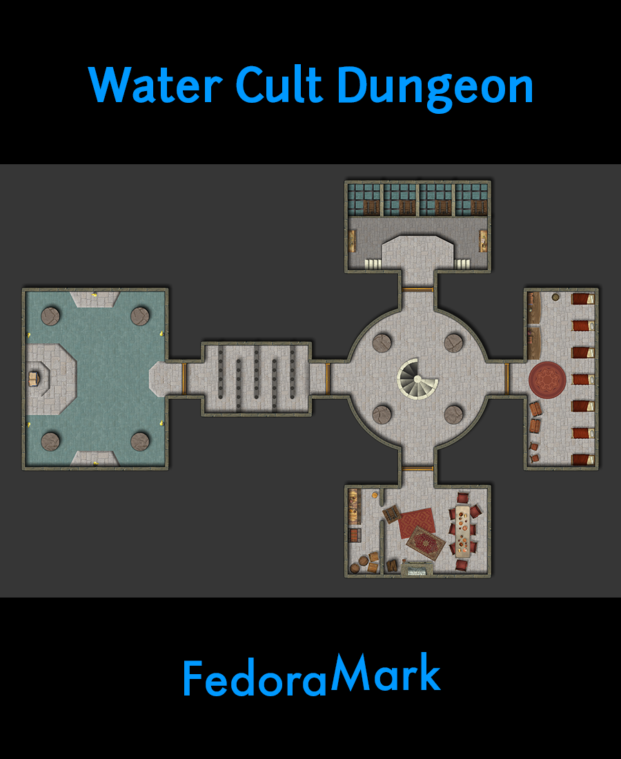 Water Cult Dungeon - Dungeon Masters Guild | DriveThruRPG