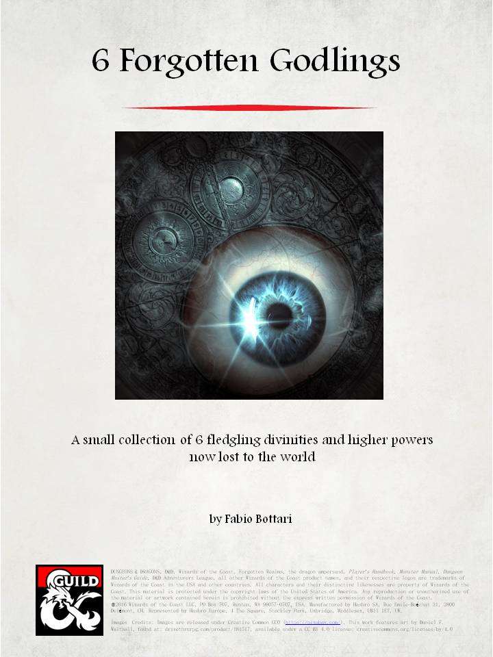 6 Forgotten Godlings - Dungeon Masters Guild | DriveThruRPG