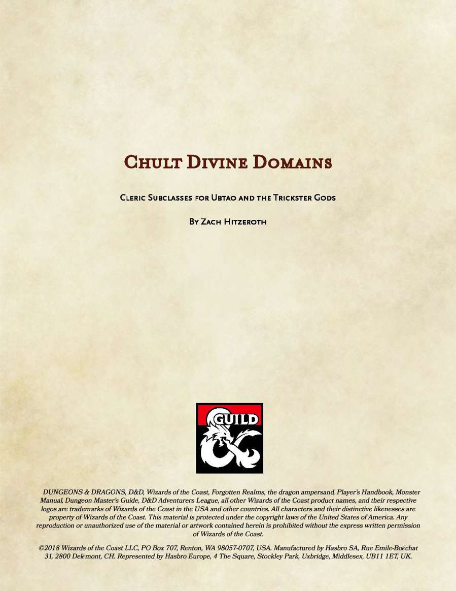Chult Divine Domains - Dungeon Masters Guild | DriveThruRPG