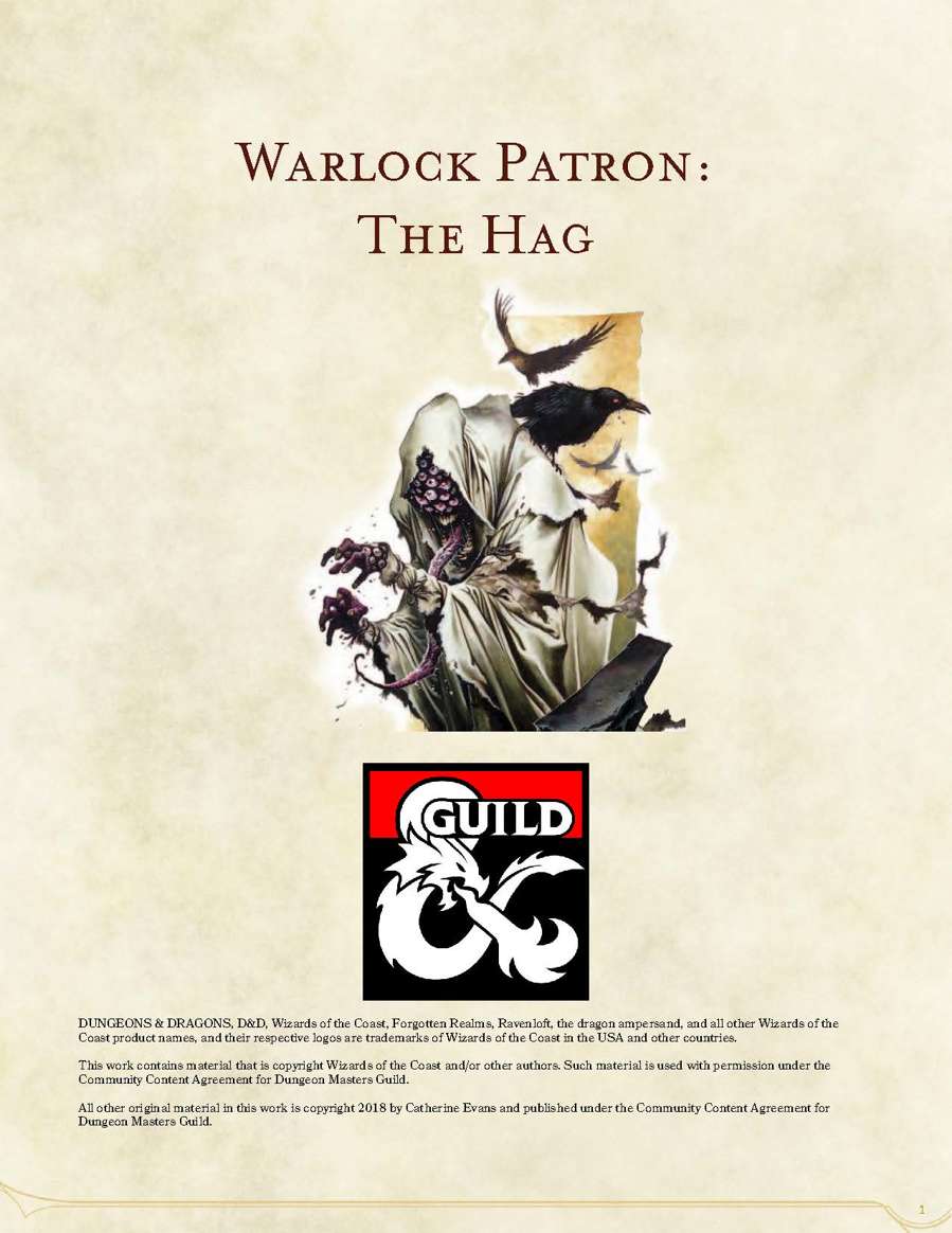Warlock Patron: The Hag - Dungeon Masters Guild | DriveThruRPG