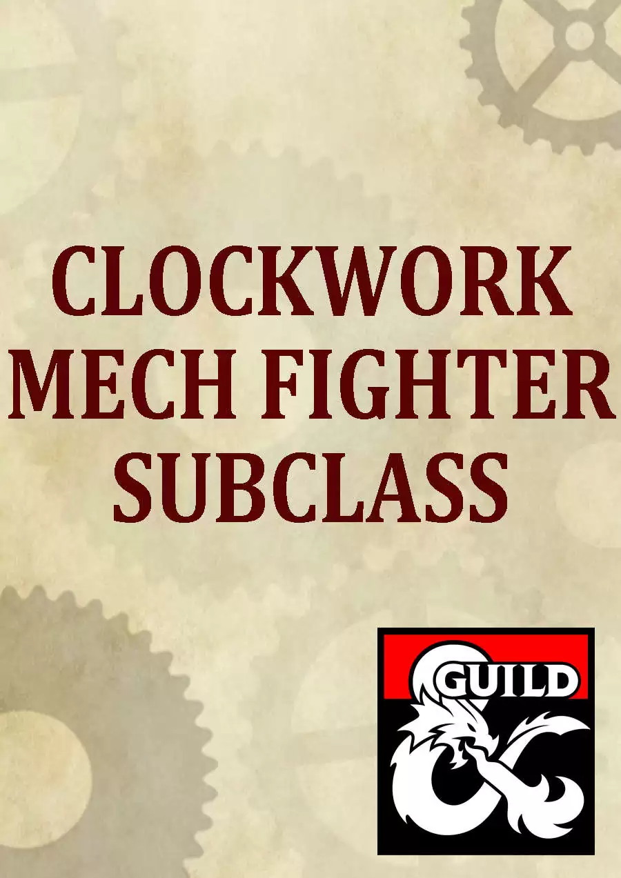 Old Tomes: Clockwork Mech - Fighter Subclass - Dungeon Masters Guild ...