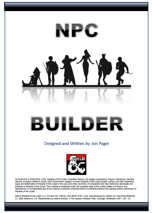 NPC Builder - Dungeon Masters Guild | DriveThruRPG