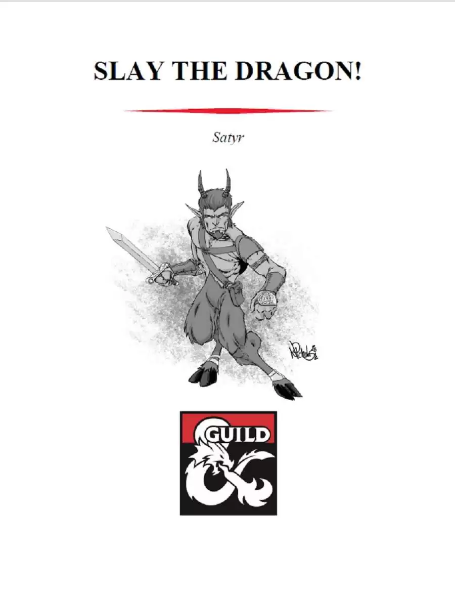 Slay the Dragon! Playable Race: Satyr - Dungeon Masters Guild ...