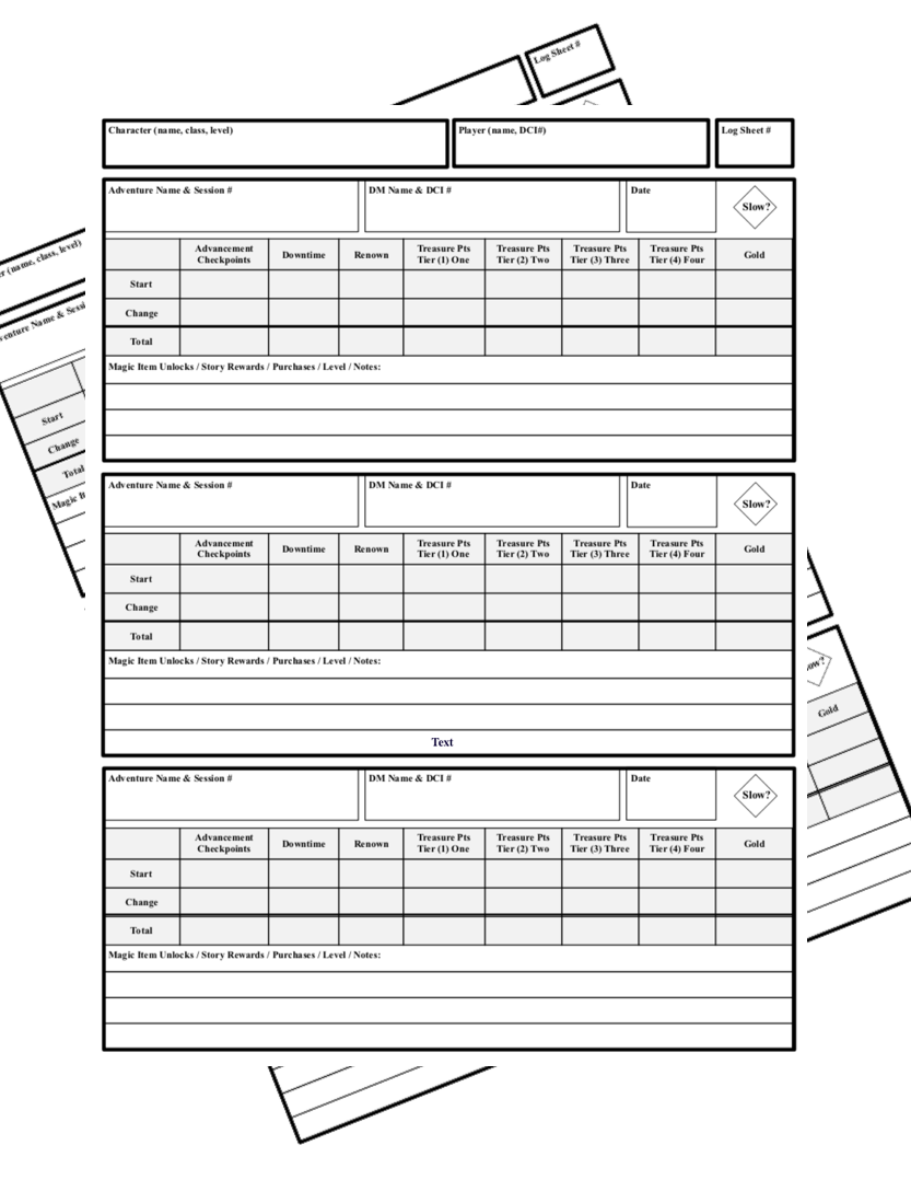 AL Log Sheet (Elegant Utility Edition) - Dungeon Masters Guild ...