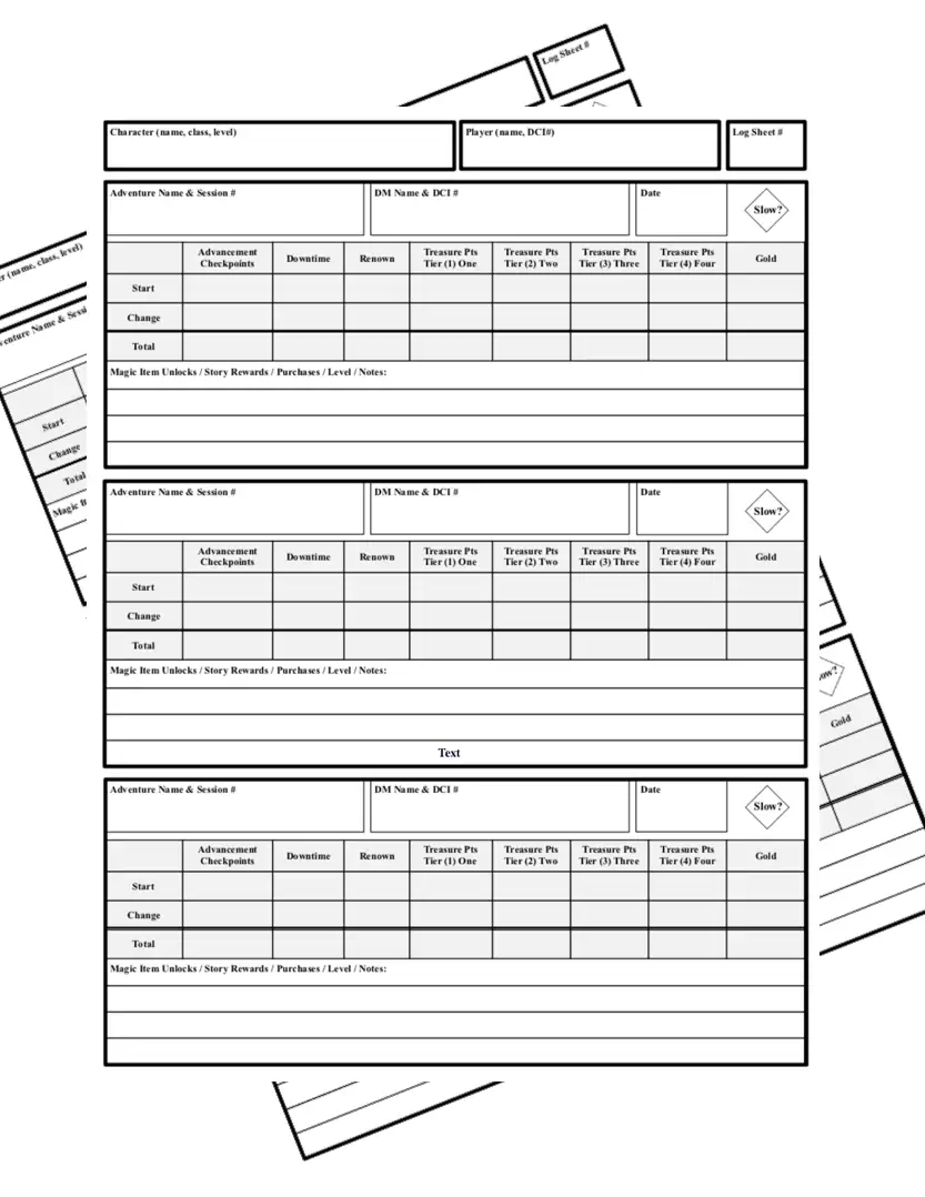 AL Log Sheet (Elegant Utility Edition) - Dungeon Masters Guild ...