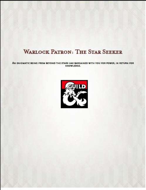 Warlock: The Star Seeker - Dungeon Masters Guild | DriveThruRPG