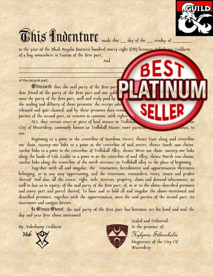 Trollskull Manor Deed - Dungeon Masters Guild | DriveThruRPG