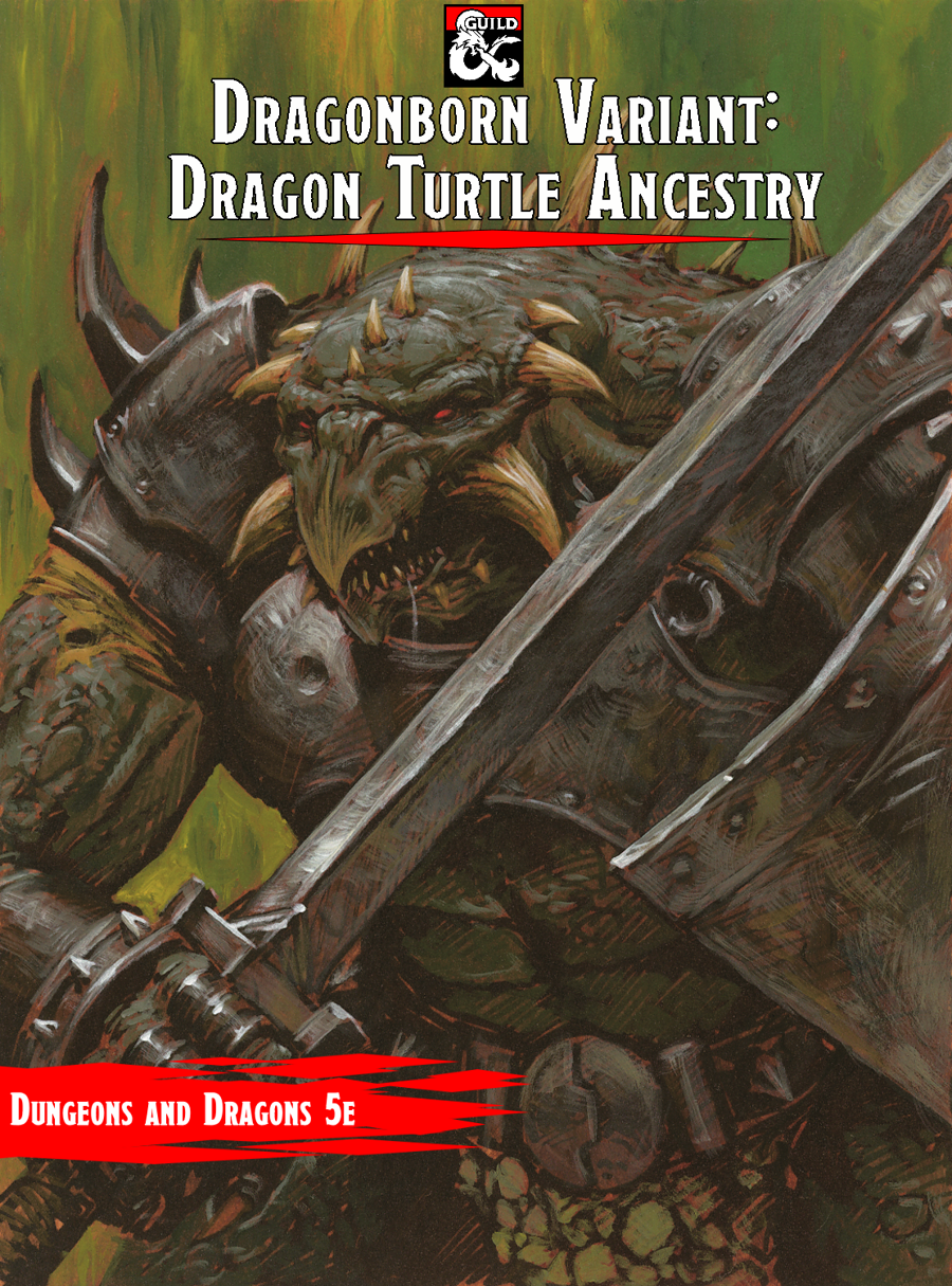 Dragonborn Variant: Dragon Turtle Ancestry - Dungeon Masters Guild ...