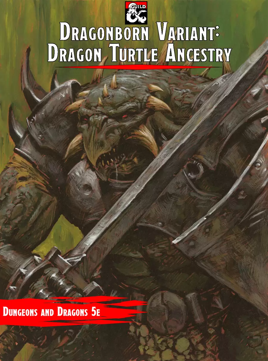 Dragonborn Variant: Dragon Turtle Ancestry - Dungeon Masters Guild ...
