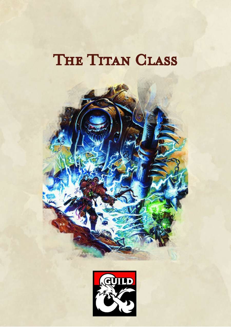 5th Edition Class: The Titan - Dungeon Masters Guild | DriveThruRPG