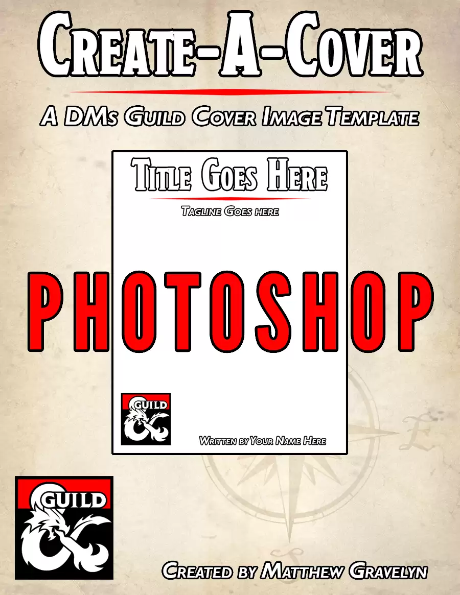 DMs Guild Cover Image Template (Photoshop) - Dungeon Masters Guild ...