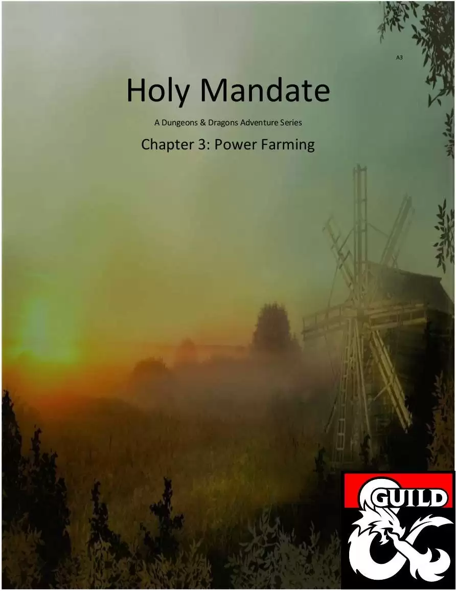 Holy Mandate: Power Farming - Dungeon Masters Guild | DriveThruRPG