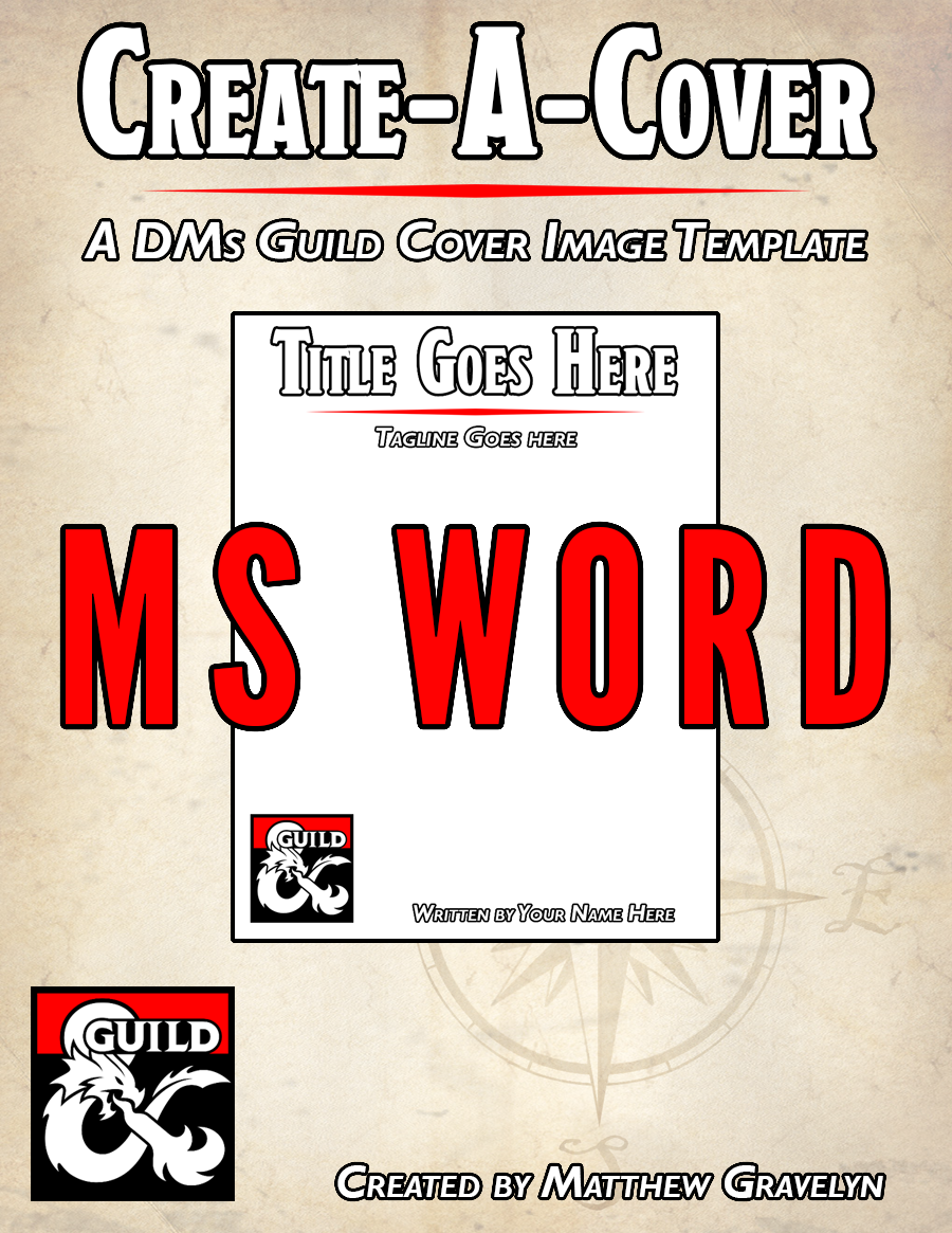 DMs Guild Cover Image Template (MS WORD) - Dungeon Masters Guild ...