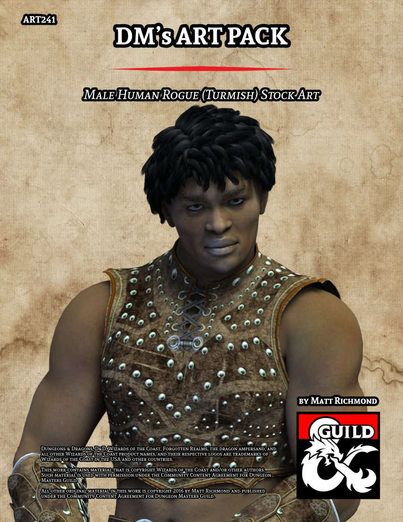 ART241 Male Human Rogue (Turmish) - Dungeon Masters Guild | DriveThruRPG