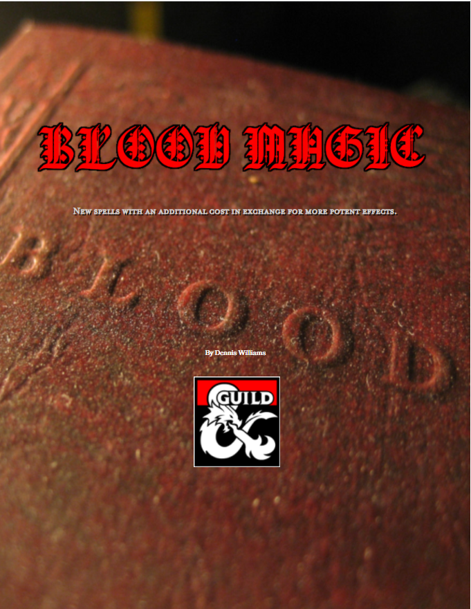 Blood Magic - Dungeon Masters Guild | DriveThruRPG