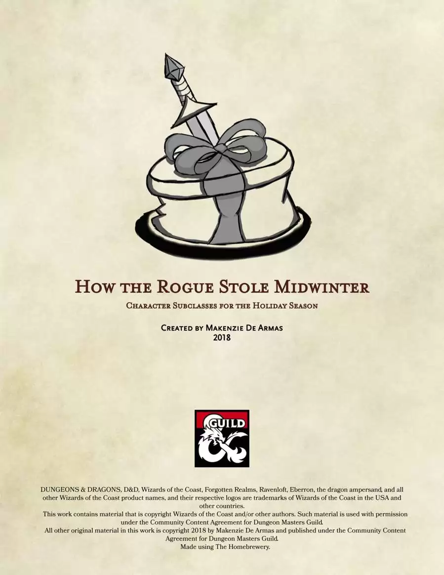 How the Rogue Stole Midwinter: Character Subclasses for the Holiday ...