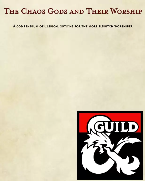 The Chaos Gods and Their Worship - Dungeon Masters Guild | DriveThruRPG