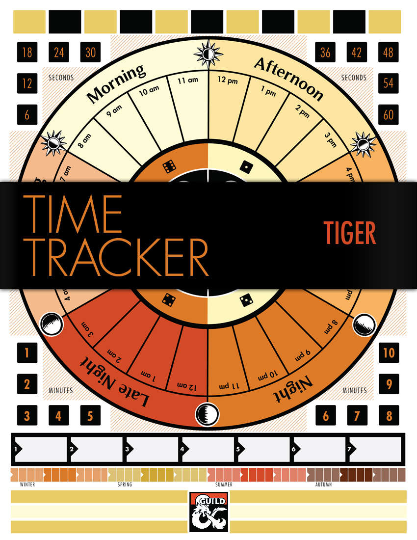 Time Tracker (Tiger) - Dungeon Masters Guild | DriveThruRPG