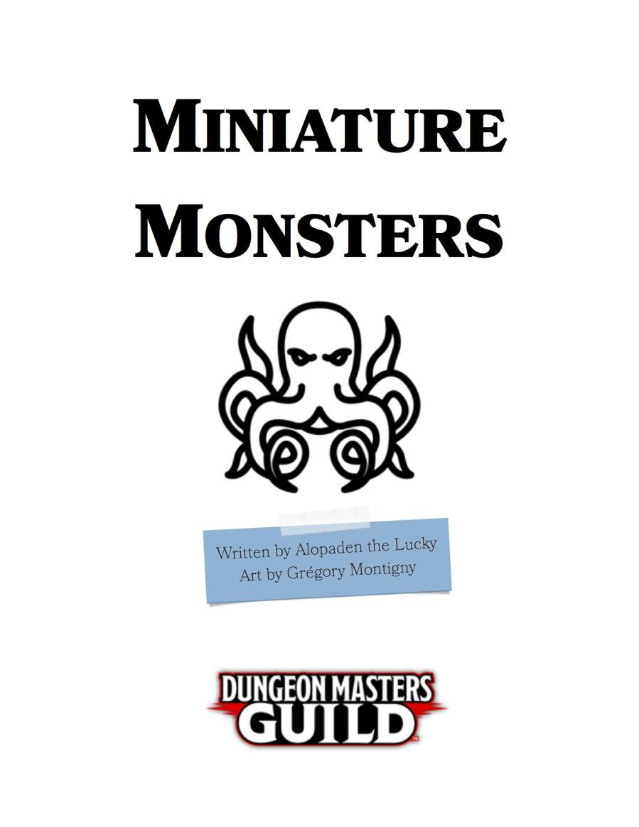 Miniature Monsters - Dungeon Masters Guild | DriveThruRPG