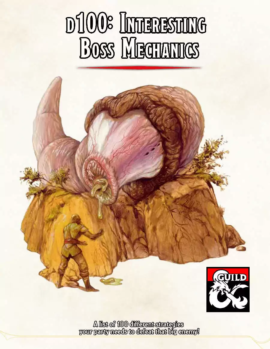 100 Interesting Boss Mechanics - Dungeon Masters Guild | DriveThruRPG