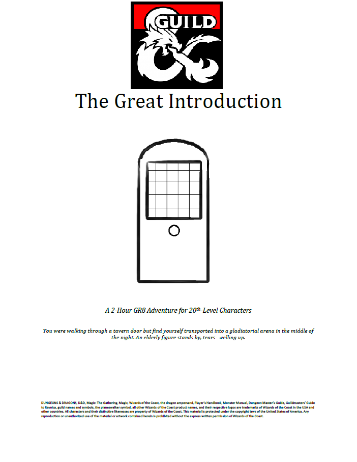 TGA-GMG-01 The Great Introduction - Dungeon Masters Guild | DriveThruRPG