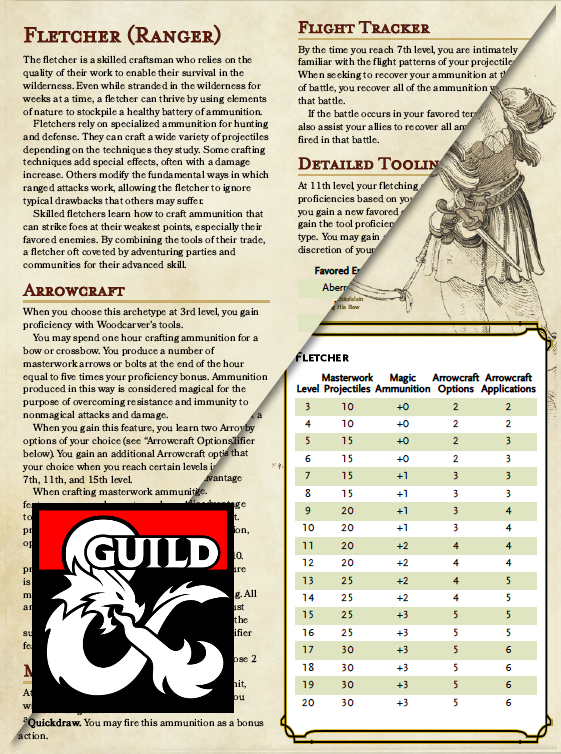 The Fletcher (Ranger) - Dungeon Masters Guild | DriveThruRPG