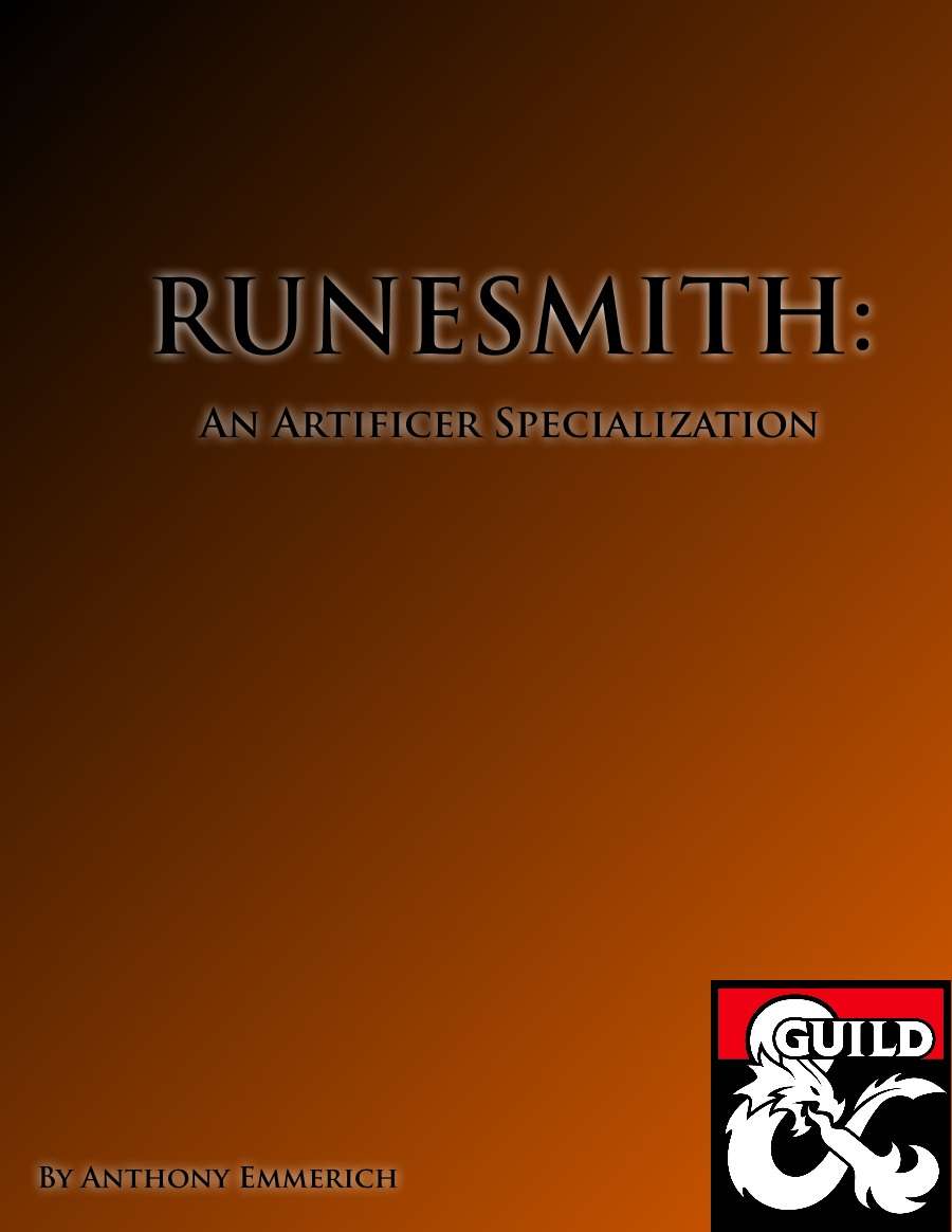 Runesmith Artificer Specialization - Dungeon Masters Guild | DriveThruRPG