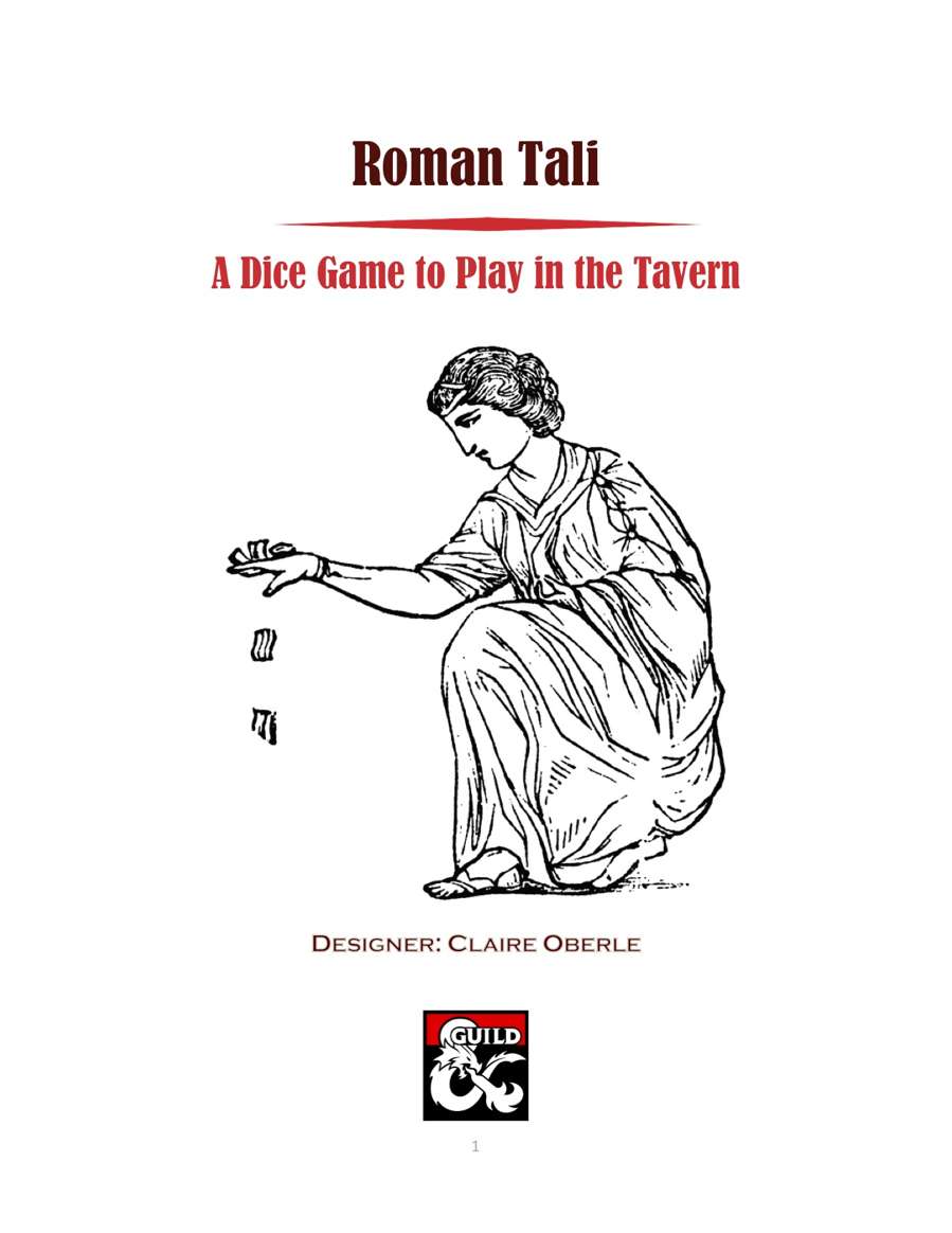 Roman Tali - Dungeon Masters Guild | DriveThruRPG