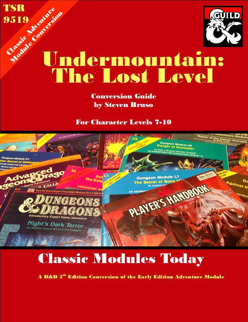 Classic Modules Today: Undermountain the Lost Level (5e) - Dungeon ...