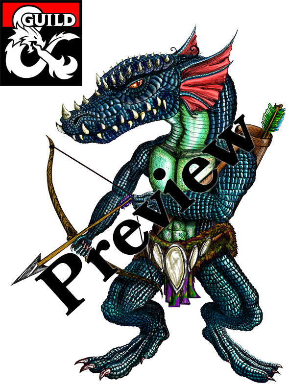 art 001 - a kobold archer - Dungeon Masters Guild | DriveThruRPG