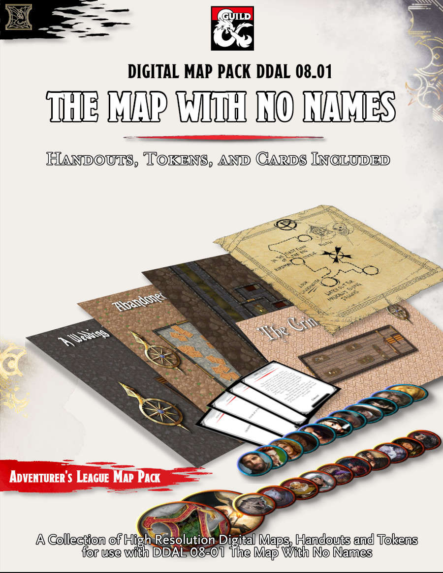 Digital Map Pack for Adventurers League DDAL 08-01 The Map With No ...