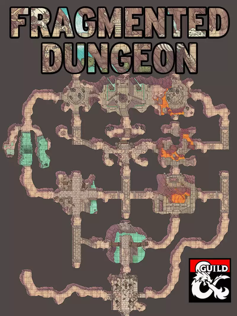 The Fragmented Dungeon - A Modular Battlemap - Dungeon Masters Guild | DriveThruRPG