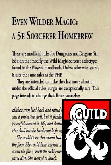 Even Wilder Magic (5e) - Dungeon Masters Guild | DriveThruRPG