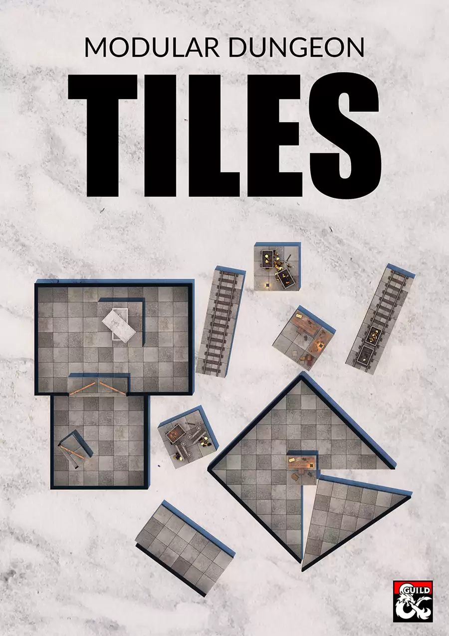 Battle map - Modular Dungeon Tiles - Dungeon Masters Guild | DriveThruRPG