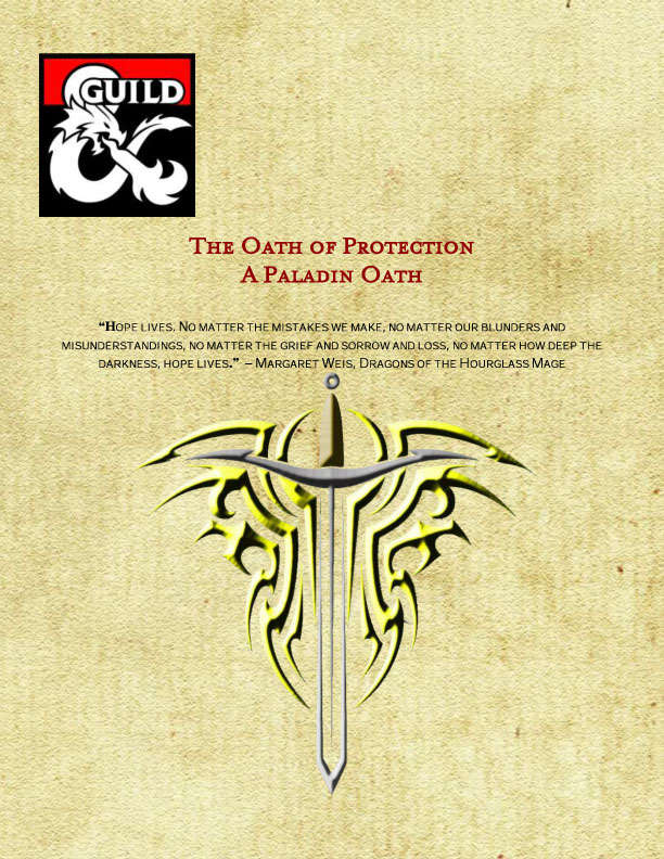 The Oath of Protection Paladin - Dungeon Masters Guild | DriveThruRPG
