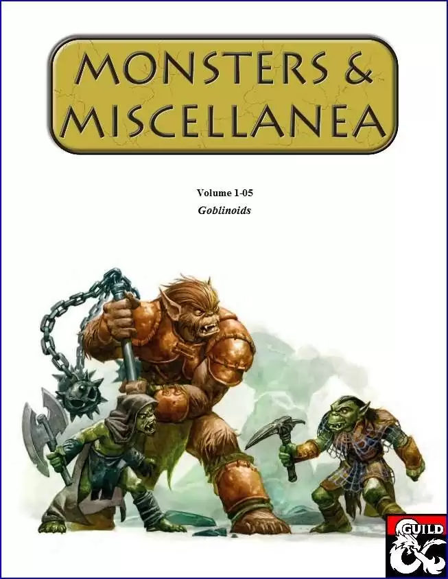 Monsters & Miscellanea 1-05 - Dungeon Masters Guild | DriveThruRPG