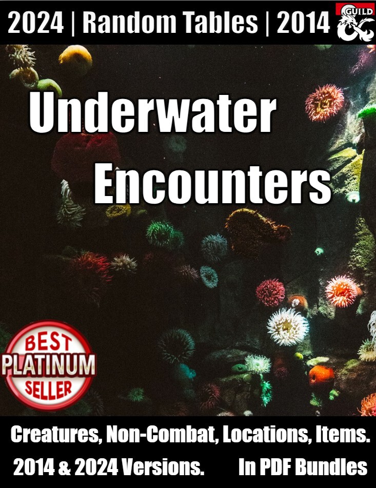 Underwater Encounters - Random Encounter Tables - Dungeon Masters Guild | DriveThruRPG