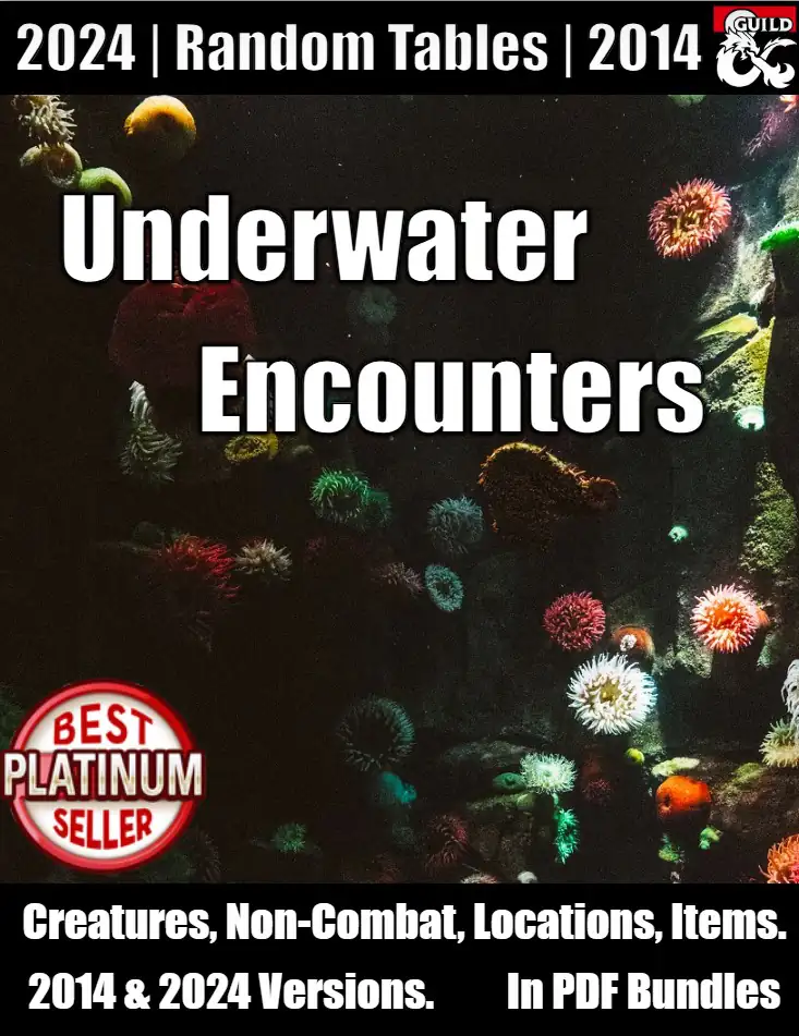 Underwater Encounters - Random Encounter Tables - Dungeon Masters Guild ...