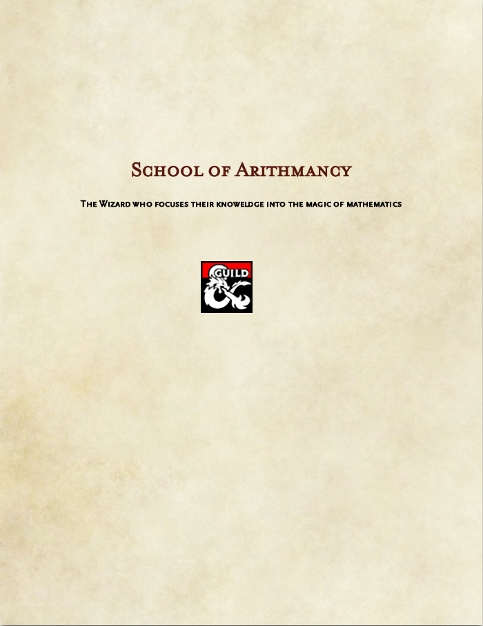 Wizard Subclass-School of Arithmancy - Dungeon Masters Guild | DriveThruRPG