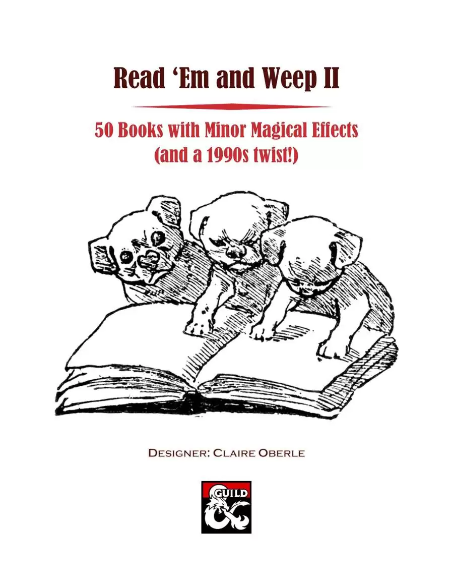 Read 'Em and Weep II: 50 '90s-Themed Books with Minor Magical Effects ...