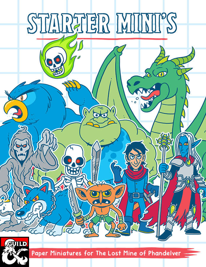 Starter Mini's - Paper Miniatures for Lost Mine of Phandelver - Dungeon Masters Guild | DriveThruRPG